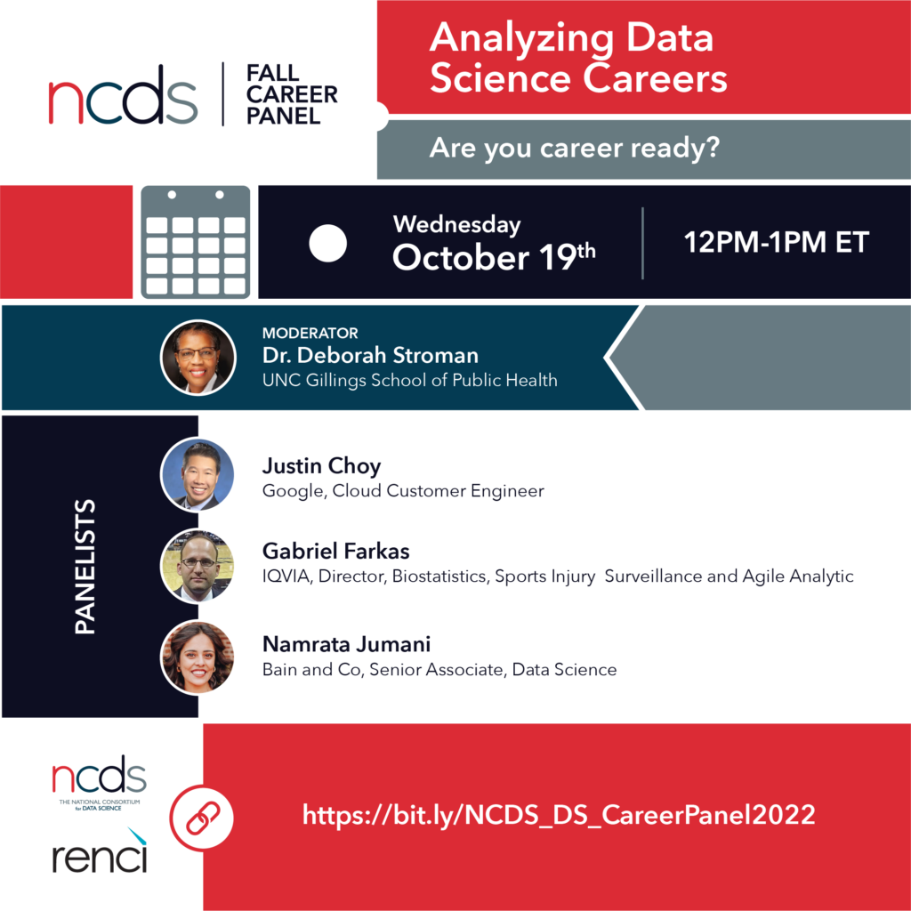 2022 NCDS Fall Career Panel: Analyzing Data Science Careers - The National Consortium for Data ...
